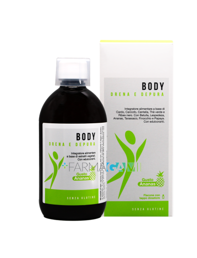 Farmagami-FPR-Integratore Body Drenante e Depurativo Gusto Ananas 500 ml